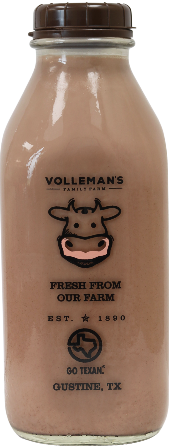 Volleman's Family Farm - Milk in glass bottles from a local Texan family