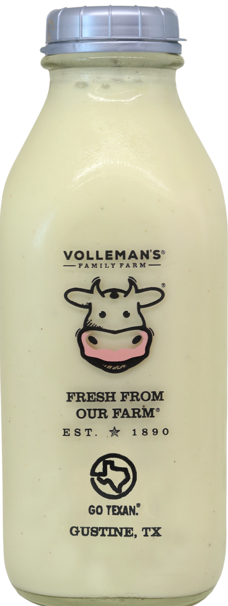 Volleman's Family Farm - Milk in glass bottles from a local Texan family
