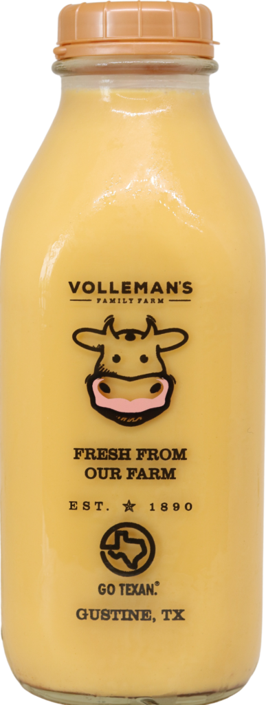 Volleman's Family Farm - Milk in glass bottles from a local Texan family